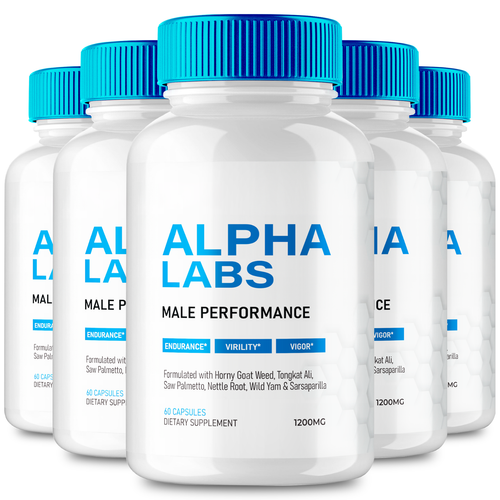 (5 Pack) Alpha Labs Male Health Pills to Boost T-Levels for Intimate ...