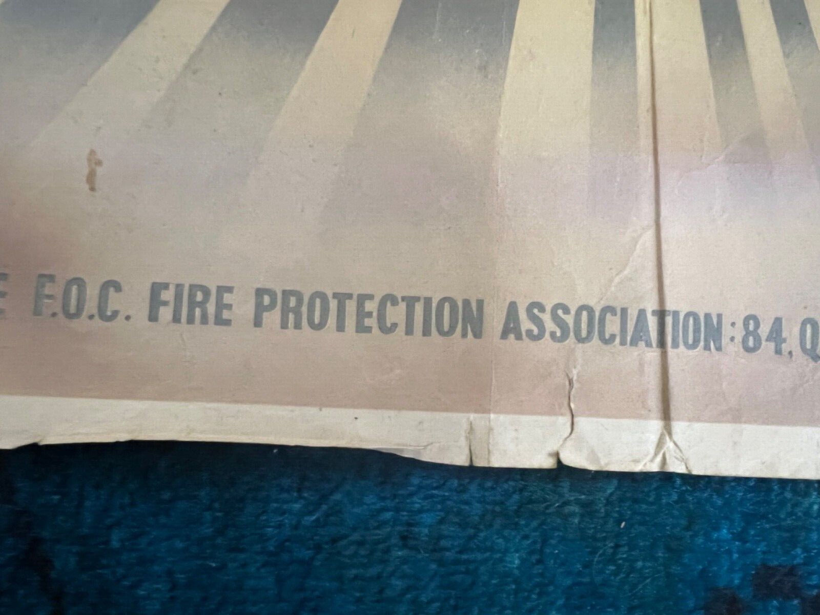 Original Safety Poster Fire Destroys Prevent Fire Protection ...