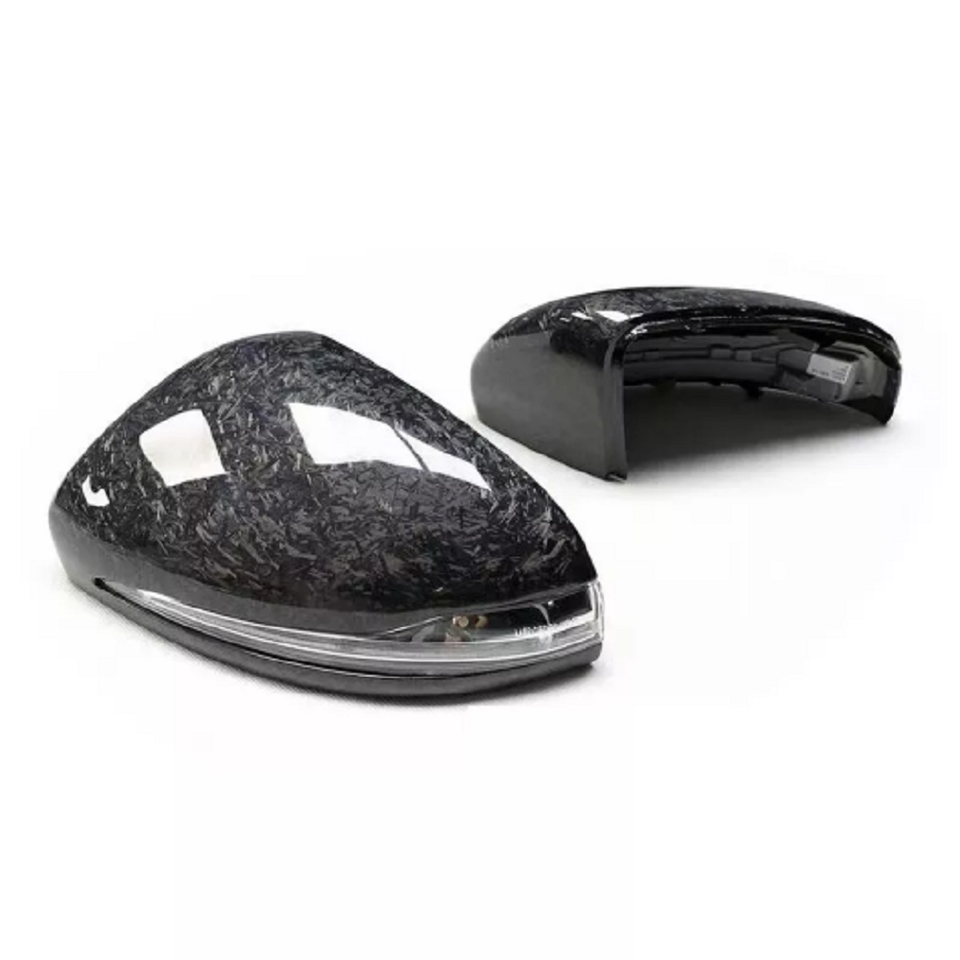 Forged Carbon Fiber Car Side Mirror Cover For Mercedes Benz W205 W222 ...