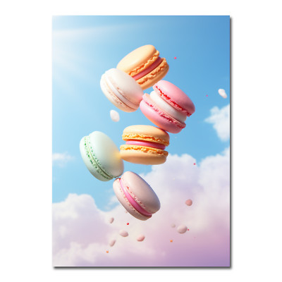 Delicious Macaroons Commercial Painting Wall Art Matte Poster Print ...