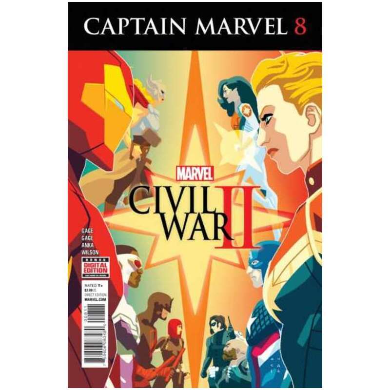 Captain Marvel (2016 series) #8 in Very Fine + condition. Marvel comics ...