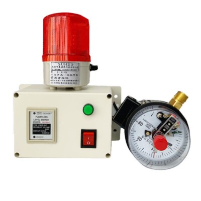 105dB High/Low Air Pressure Alarm Water Oil Pressure Sound Light Alarm ...