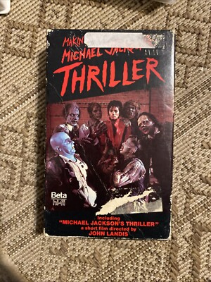 MICHAEL JACKSON THRILLER MUSIC VIDEO BETA TAPE BETAMAX JOHN LANDIS 1983 ...