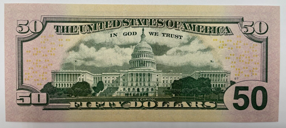 NEW Uncirculated $50 FIFTY Dollar Bill Series 2017A ONE NOTE | eBay