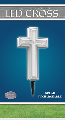 70791 - SOLAR POWERED LED CROSS - IN LOVING MEMORY | eBay