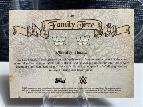 2025 Topps Chrome WWE Family Tree FT-RU Rikishi / Umaga – Legend | eBay