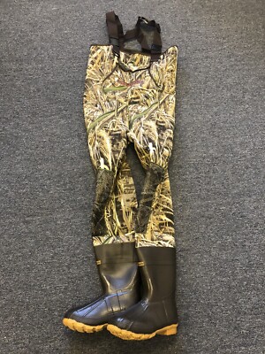 KOBUK Men's 3.5mm MAX-5 Camo Hunting Neoprene Chest Wader Boots Sz 10 ...