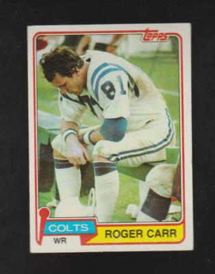 1981 Topps #245 Roger Carr card, Baltimore Colts All-Pro | eBay