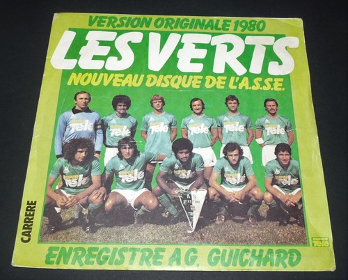 FOOTBALL AS SAINT-ETIENNE 1980 ASSE ALLEZ LES VERTS ! MONTY VINYLE 45 T ...