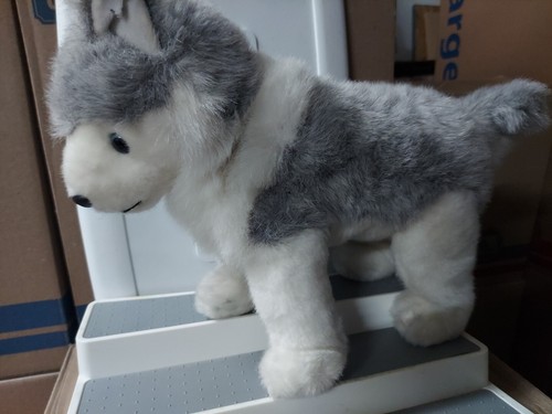 TY Classic Timber Siberian 15" Gray Husky Dog Wolf Plush Stuffed Animal ...