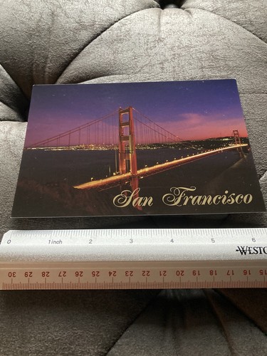 Golden Gate Bridge San Francisco, California Travel Souvenir postcard ...