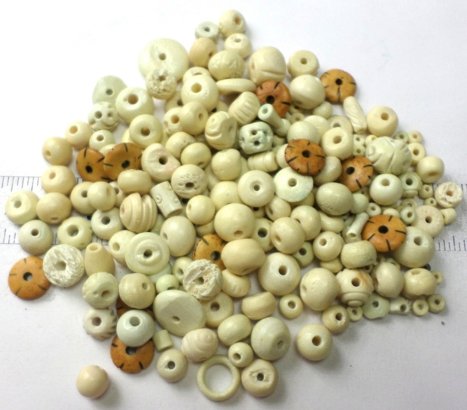 233 Buffalo Cream Vanilla Bone Spacers, Rondels, Medium Beads 4-18mm, Nice | eBay
