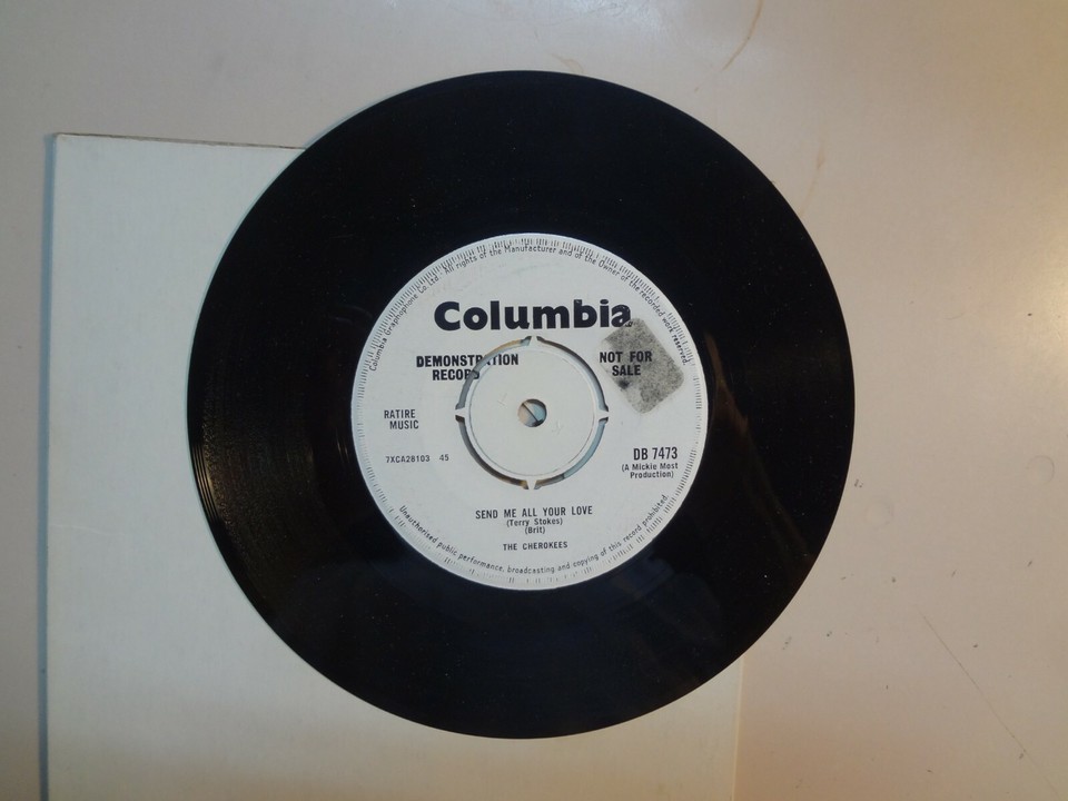 CHEROKEES: Wonderous Face(Misspelled Should Be Place)-U.K. 7" 1965 ...