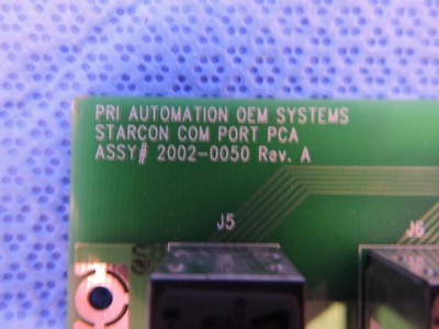 Brooks PRI Equipe Automation COM Port Communication PCA Starcon Robot ...