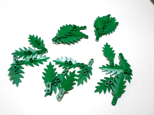 24 Pieces Lego Plant GREEN SMALL PALM LEAF 8x3 #6148 | eBay
