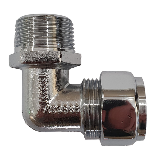 5 Pack AW AW1146 20MIx20C 20mm ¾" Chrome Elbow Nylon Olive Compression ...