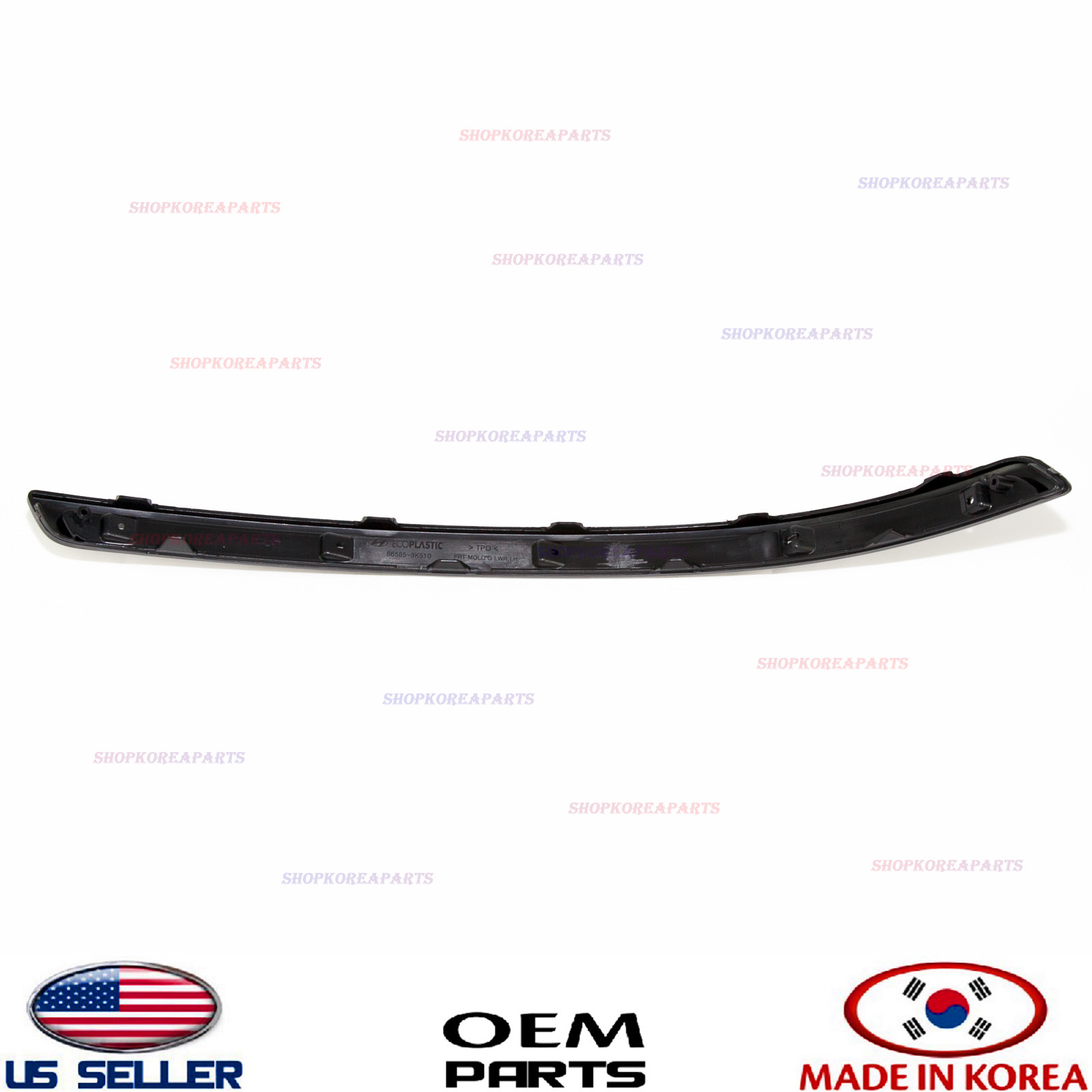 Outer Bumper Trim Molding LEFT FRONT OEM HYUNDAI SONATA 2009-2010 ...