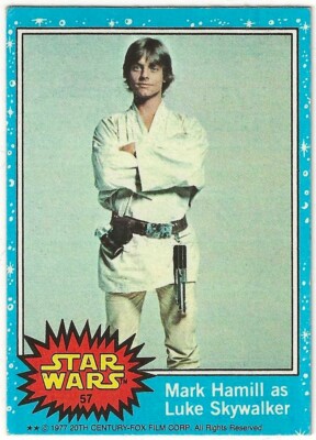 1977 Topps Star Wars Blue Luke Skywalker #57 | eBay