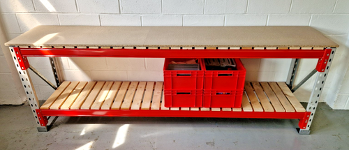 Workbench 600 x 3000 with adjustable shelf | eBay UK