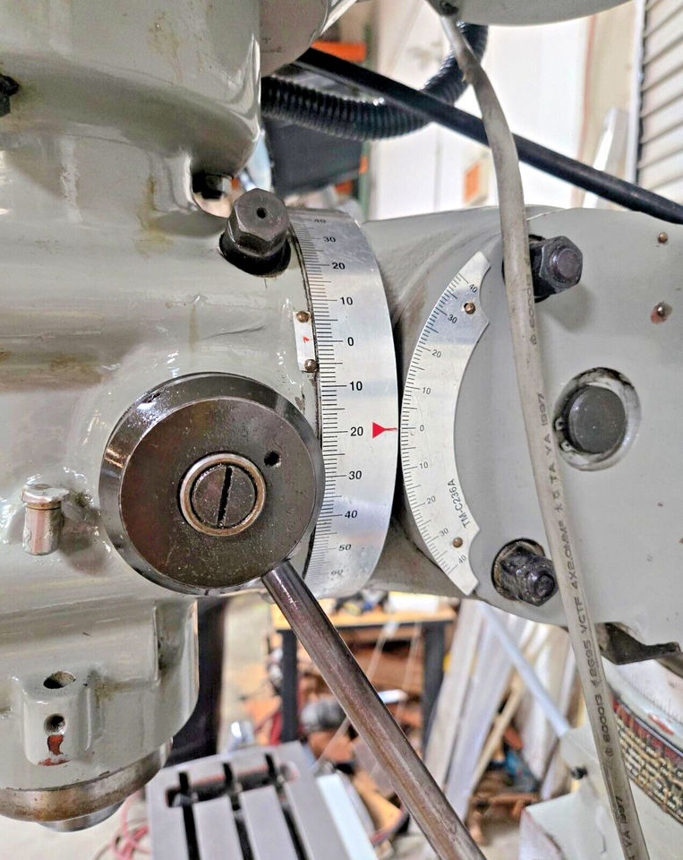 Sharp Bridgeport Vertical Mill Milling Machine 3 HP DRO 9x42 Chrome ...