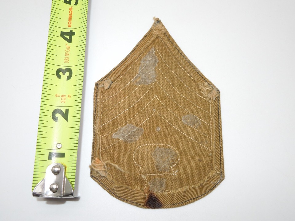 Original WWI US Army Cook Baker Sergeant Khaki Rank Patch Chevron M63 ...