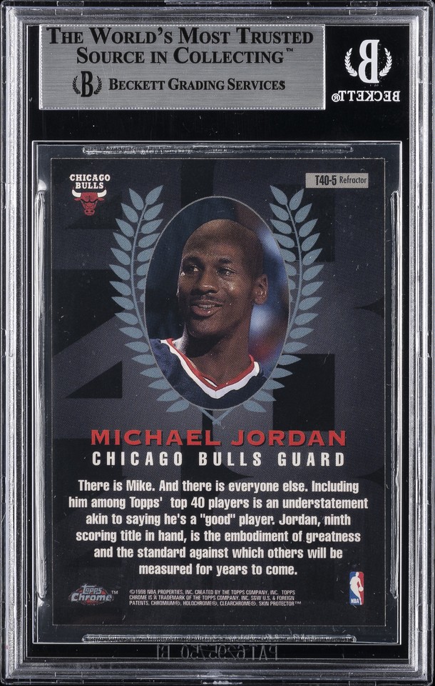 1997-98 TOPPS CHROME TOPPS 40 REFRACTORS #T5 MICHAEL JORDAN BGS 9 | eBay
