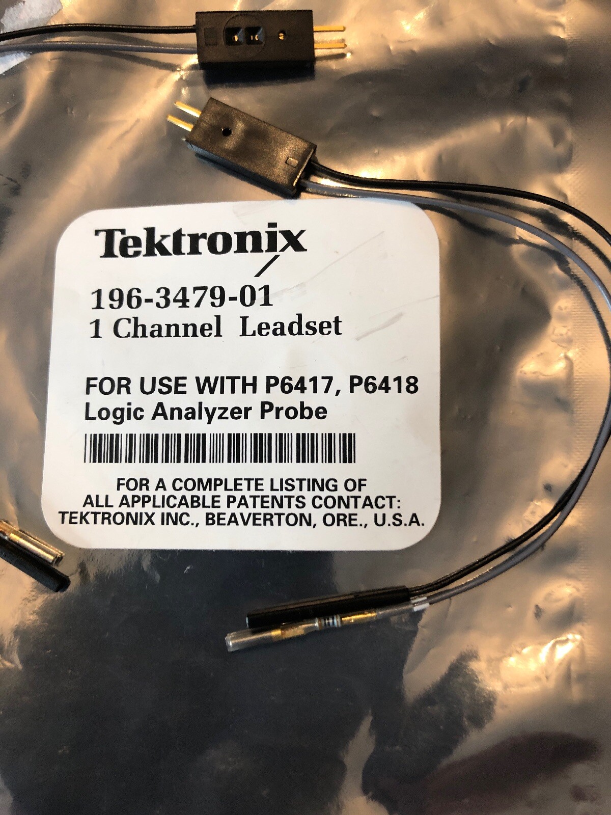 Tektronix 196-3479-01 1 Channel Leadset for Logic Analyzer Probe P6417 ...