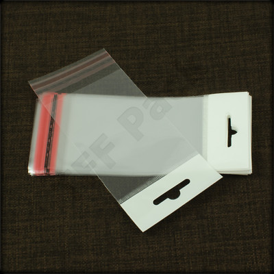 Euro Slot Header Bags 7x10cm Self Adhesive Peel Seal Clear Cellophane ...
