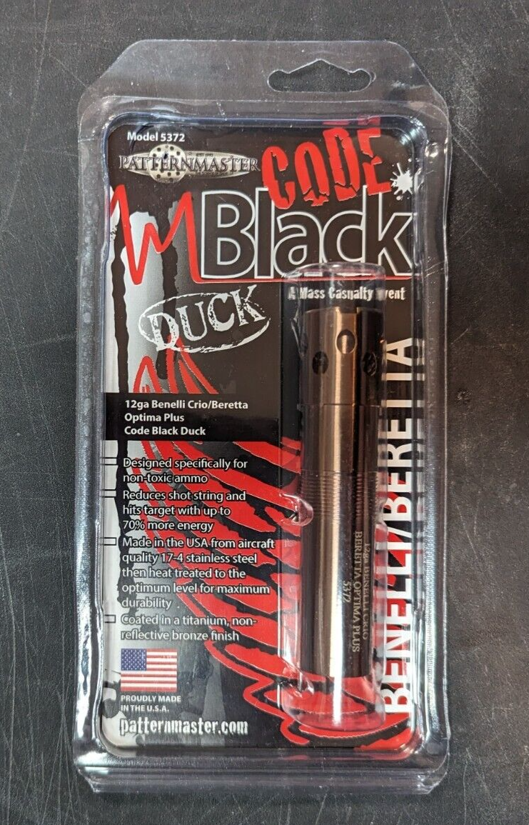 Patternmaster 5372 12ga Benelli Crio/Beretta Optima Plus Code Black ...