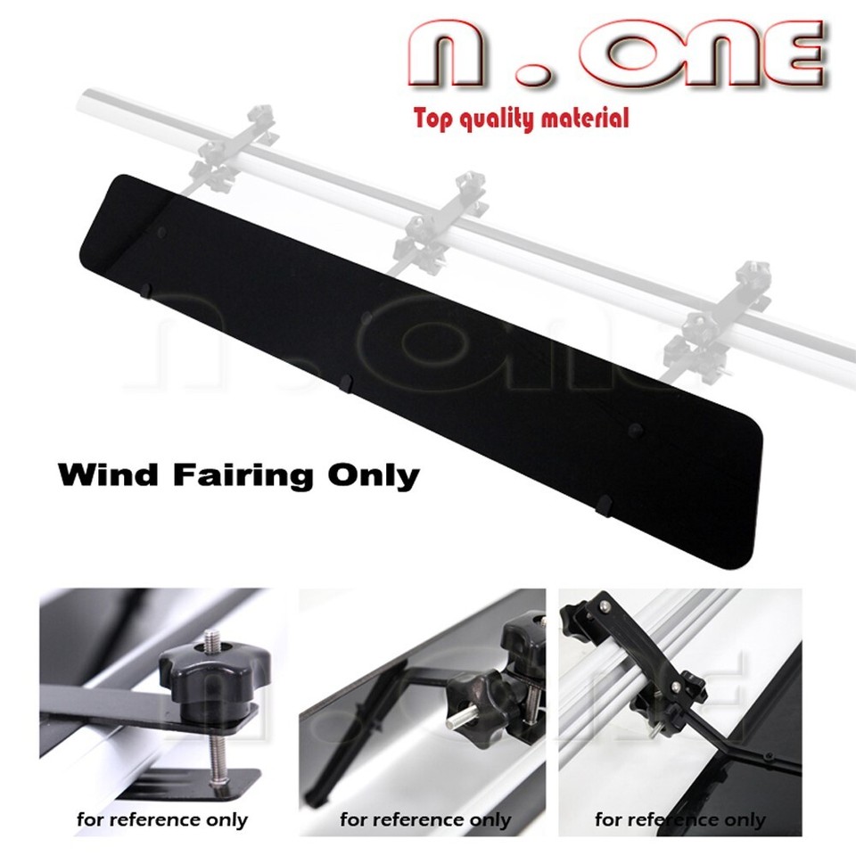 Roof Rack Noise Control Universal Cross Bar Wind Deflector Aerodynamic ...