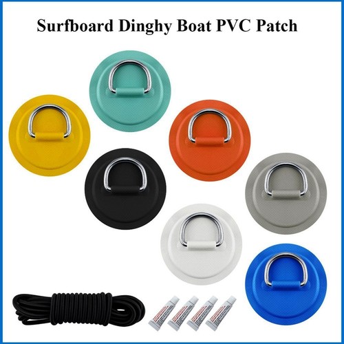 Steel Round Ring Pad D Ring PVC Patch Elastic Bungee Rope Deck Rigging ...