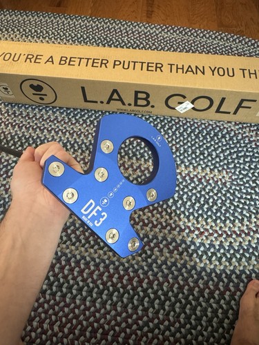 LAB GOLF DF3 BLUE PUTTER 35 BLACK STEEL SHAFT w/ HEADCOVER. 69 lie | eBay