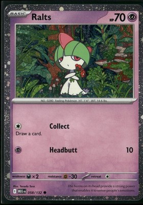 ME01: Mega Evolution #058/132 Ralts Cosmos Holo | eBay