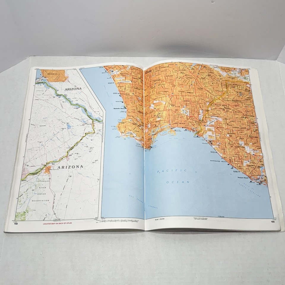 1990 Southern & Central California Atlas and Gazetteer by DeLorme | eBay