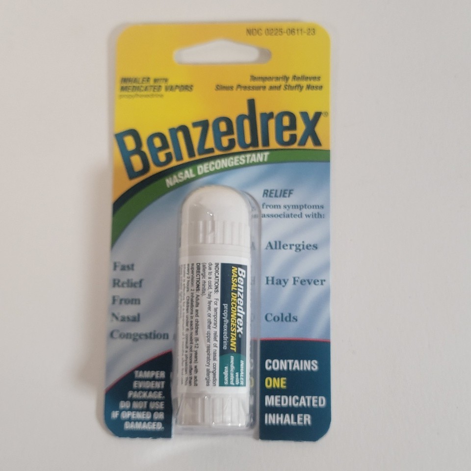 Benzedrex Inhaler Nasal Decongestant ( 6 Pack ) | eBay
