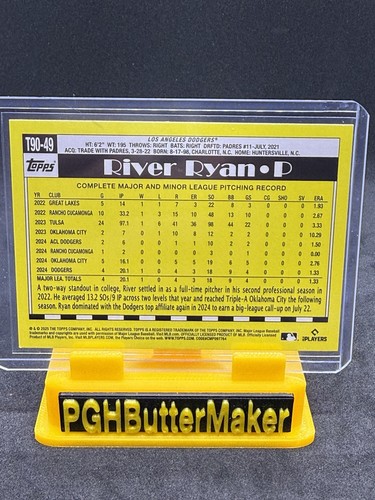 River Ryan Los Angeles Dodgers #T90-49 | 2025 Topps Series 1 Rookie | eBay