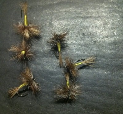 6 GRIZZLY YELLOW WULFF SIZE 10 LIGAS FLY FISHING FLIES | eBay