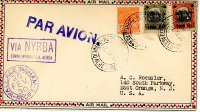 NYRBA Cover Pernambuco Recife to Roessler on Roessler Cover March 7 ...