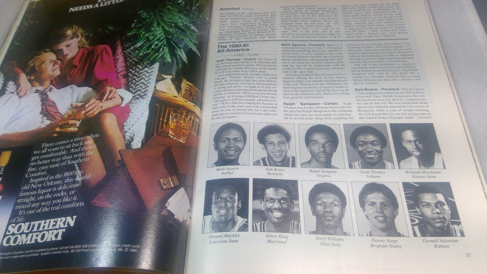 1980 "SPORT" BASEBALL FOOTBALL BASKETBALL MAGAZINE LOUIE GIAMMONA ...