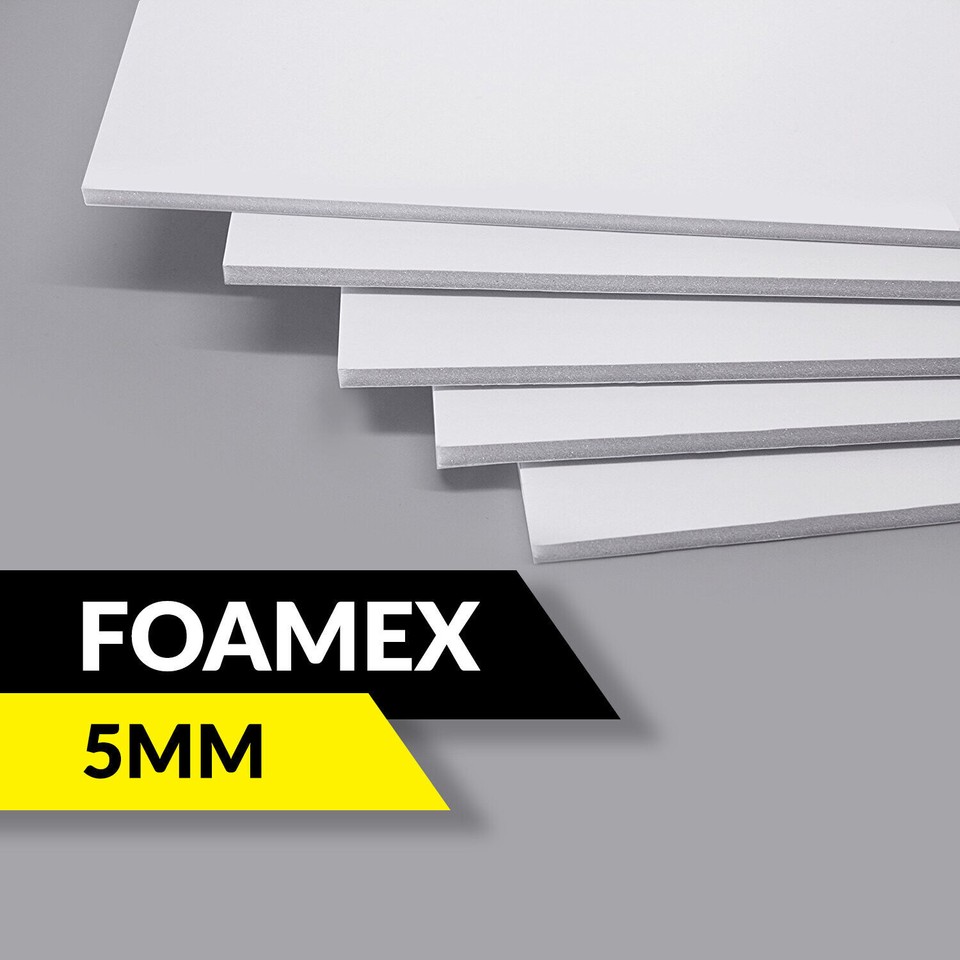 White Foam Board PVC Light Weight Signage Sheet 5mm - 3mm - Foamex ...