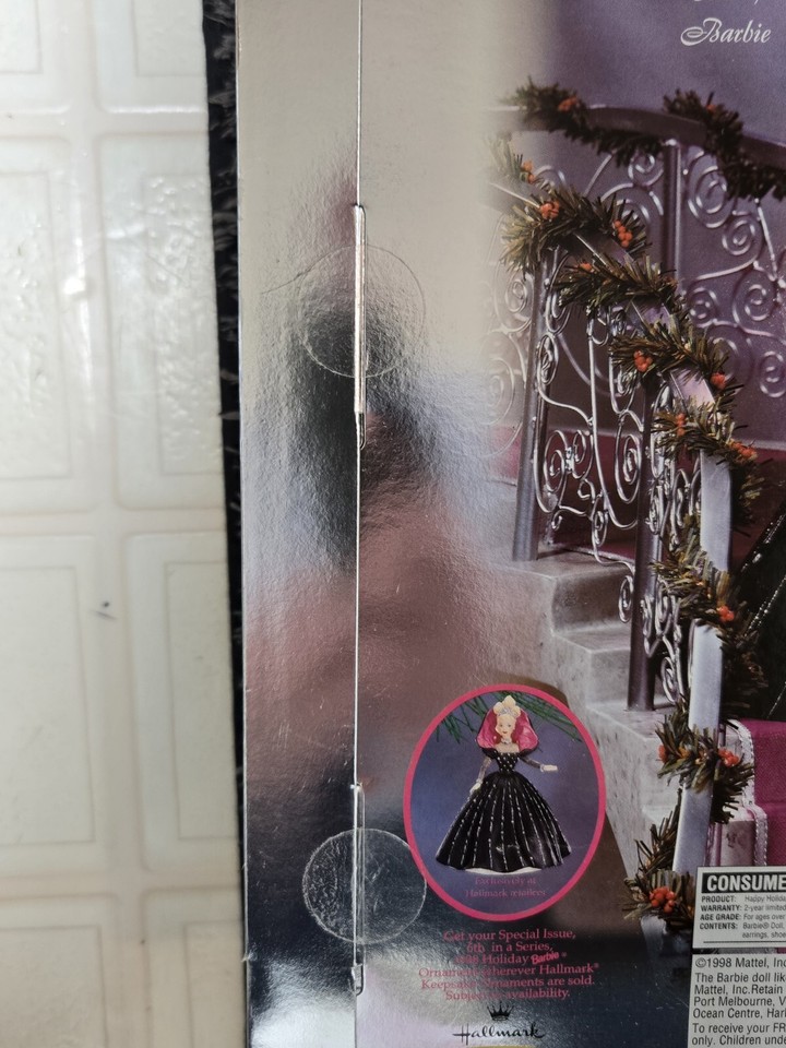RARE 1998 Happy Holidays Mattel Barbie Misprint/Box Error NRFB | eBay