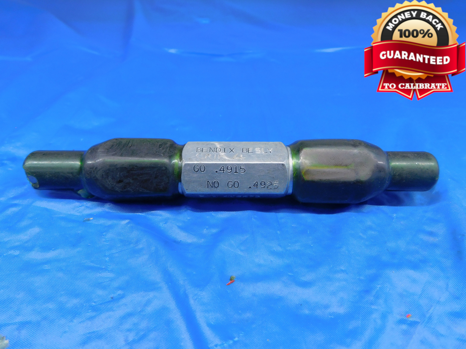 .4915 & .4925 PIN PLUG GAGE GO NO GO .5000 +.0071 UNDERSIZE 1/2 12.484 ...