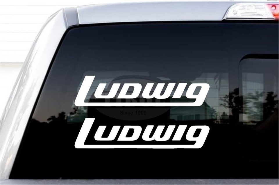 2x LUDWIG Decals LUDWIG Stickers (1 pair) Bass Drum Instrument Decal ...