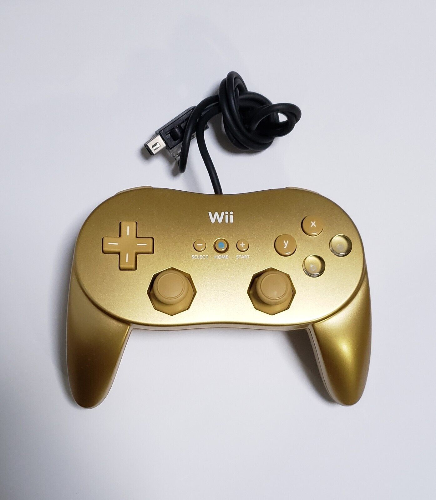 Nintendo Wii Golden Classic Controller Pro Zelda Remote Nunchuck Wheel ...