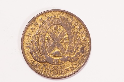 1837 Bas Canada Habitant Quebec Ribbon Half Penny Token LC-8B? !! #mo ...