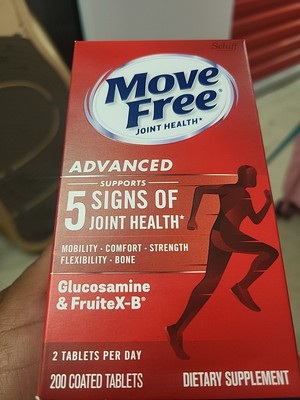 Schiff Move Free Advanced Joint Health Supplement 200 Coated Tablets ...