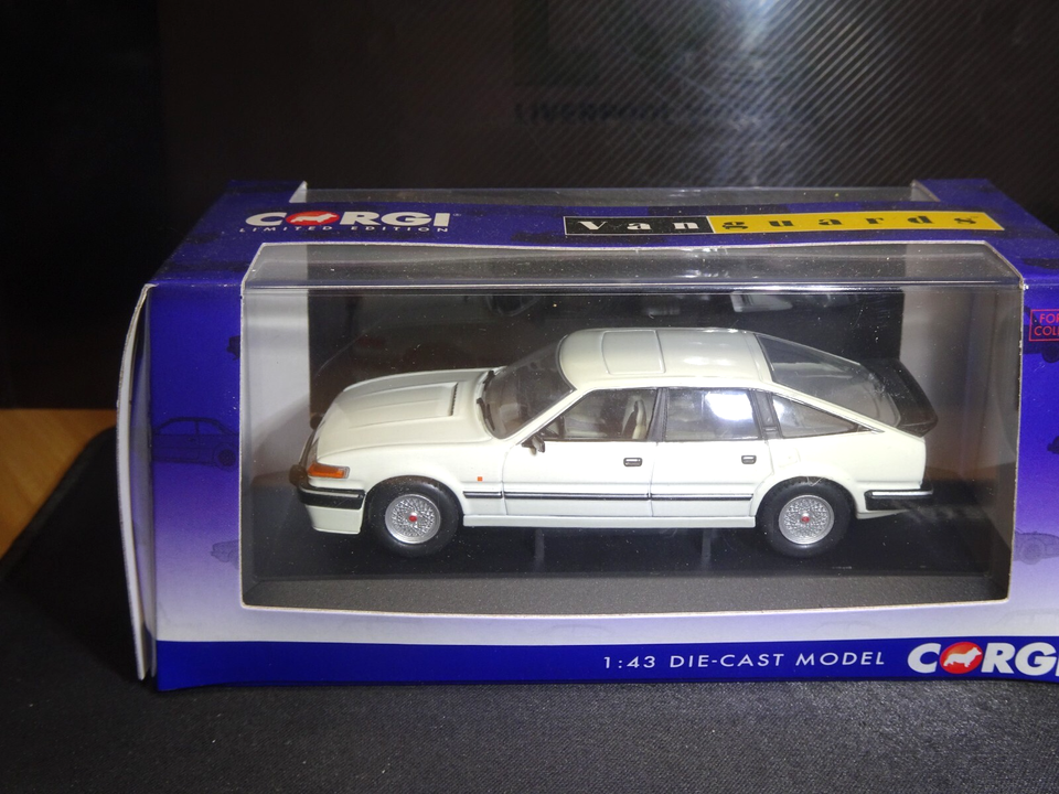 VERY RARE 1/43 CORGI VANGUARDS ROVER SD1 VITESSE DIAMOND WHITE MIB ...