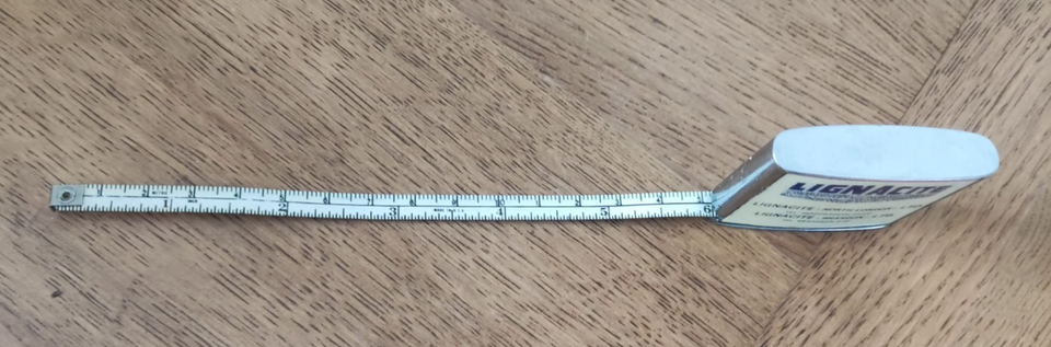 Barlow Vintage Tape Measure Advertising LIGNACITE - Hoddesdon & Brandon ...