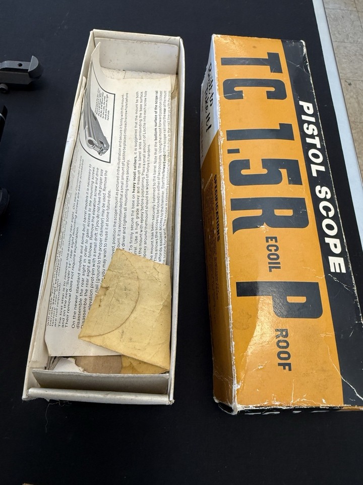 Thompson Center Arms 1.5 RP pistol Scope MFG in Japan With Box And ...