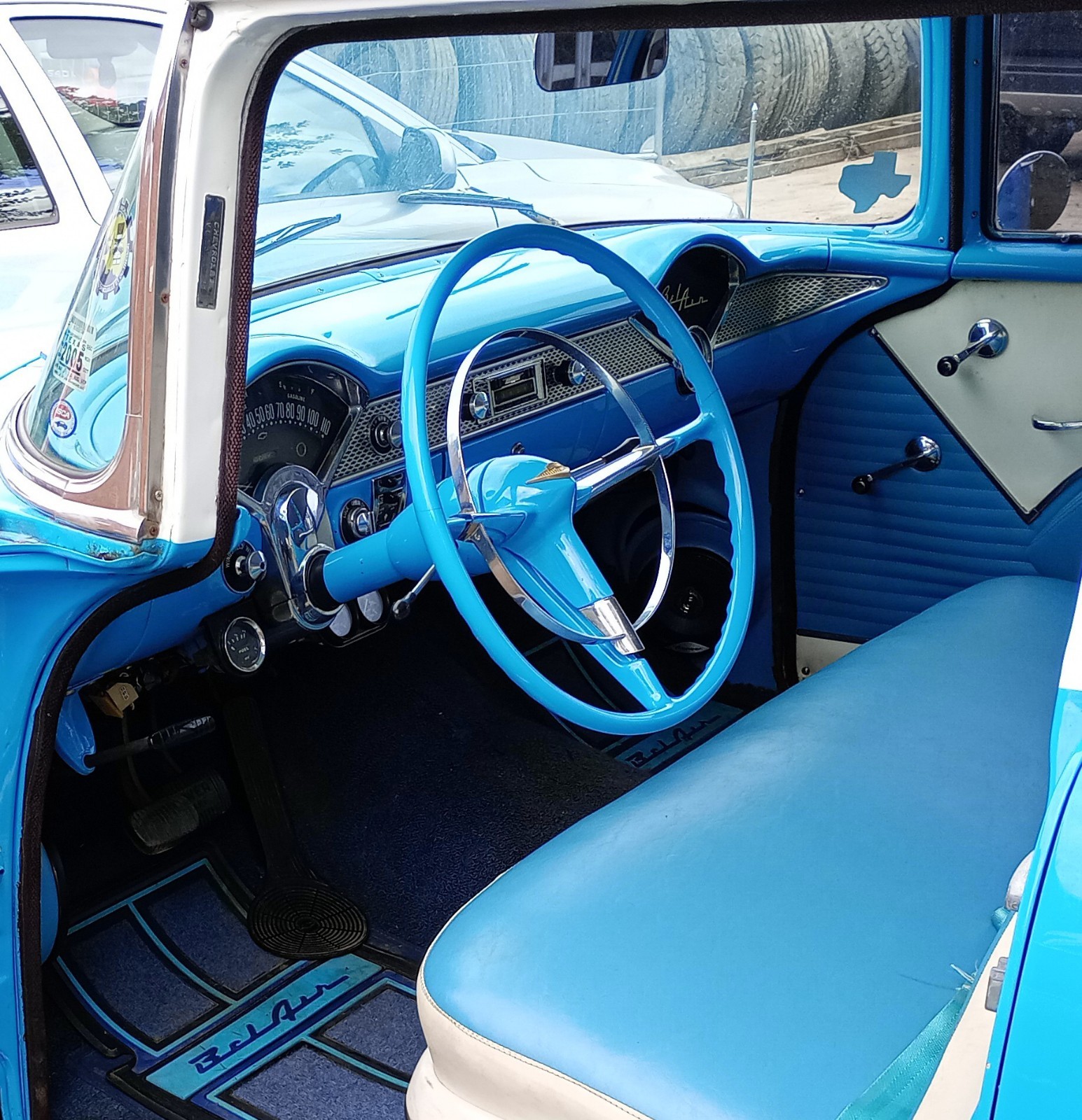 1955 Chevrolet Bel Air V8 Three Speed Column Change - UK American Cars